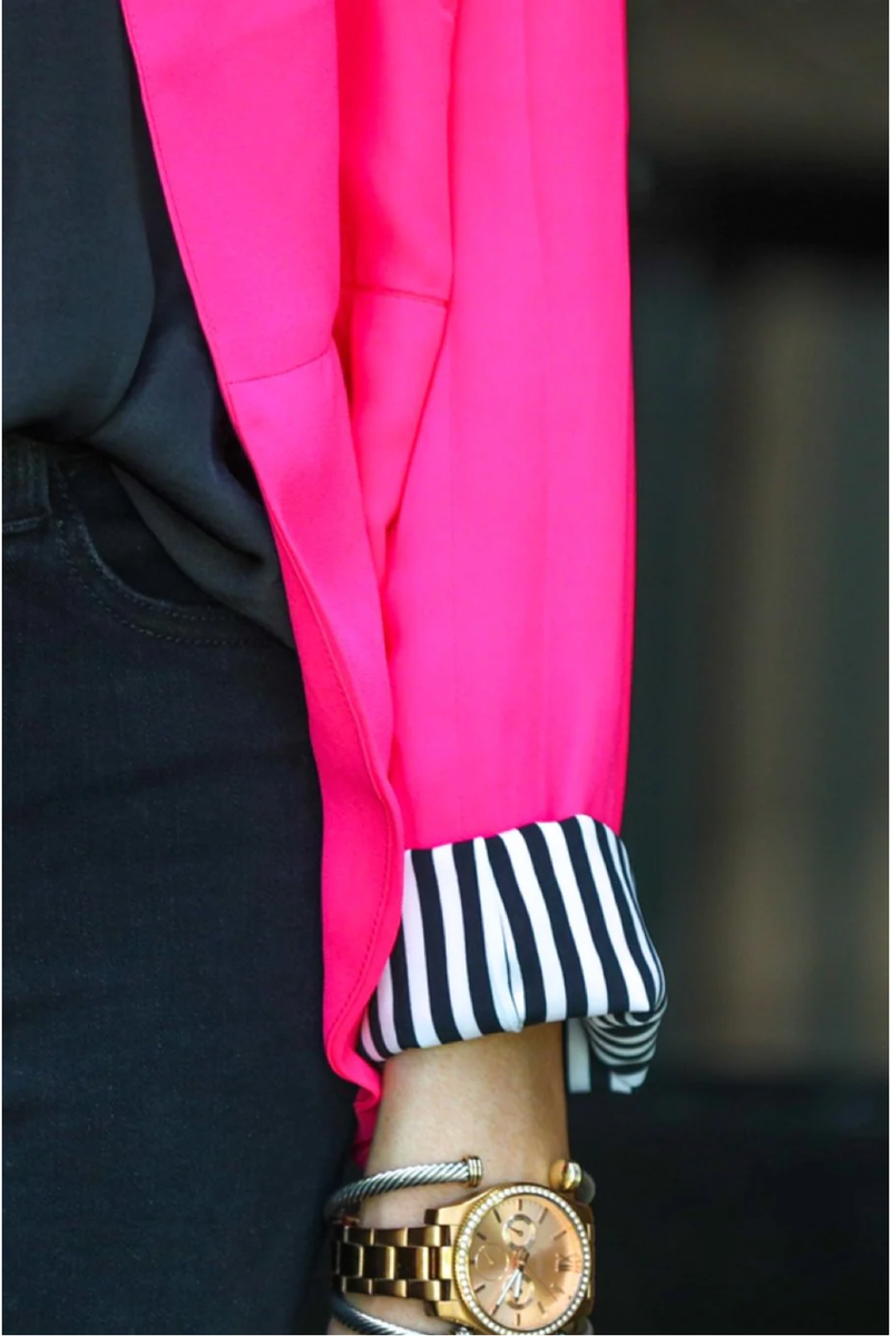 Pink Delightful Blazer – Slash Tags Boutique